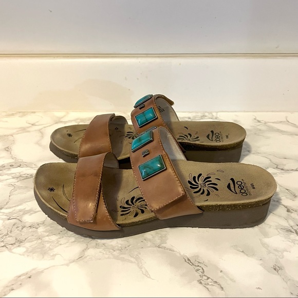Abeo | Shoes | Abeo Bio System Brown Slide Sandals Size 8 | Poshmark